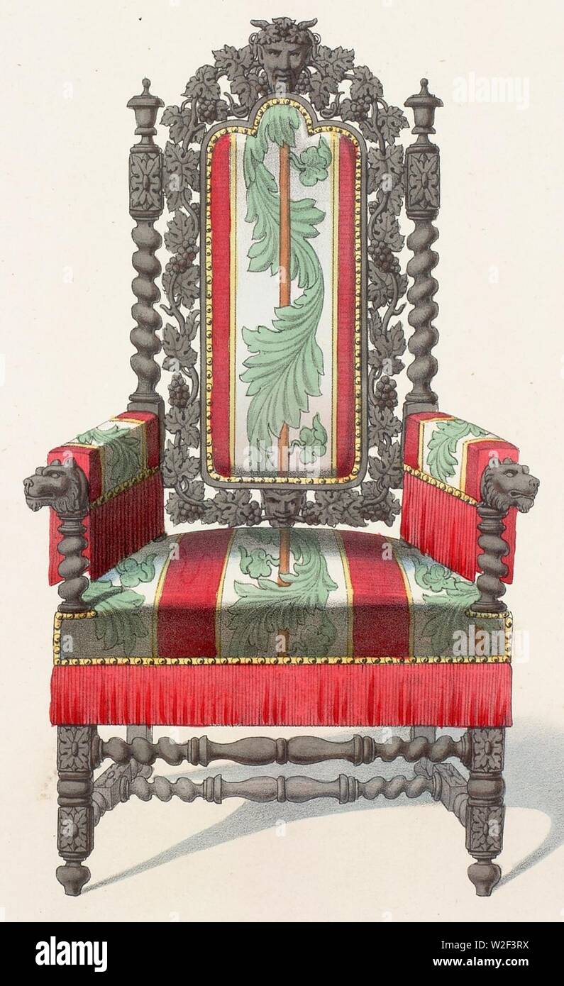 Chair Louis XIII style 06 Stock Photo - Alamy