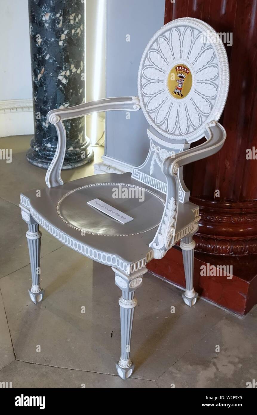 Chair with Lascelles crest, Thomas Chippendale, 1700s - Entrance Hall ...