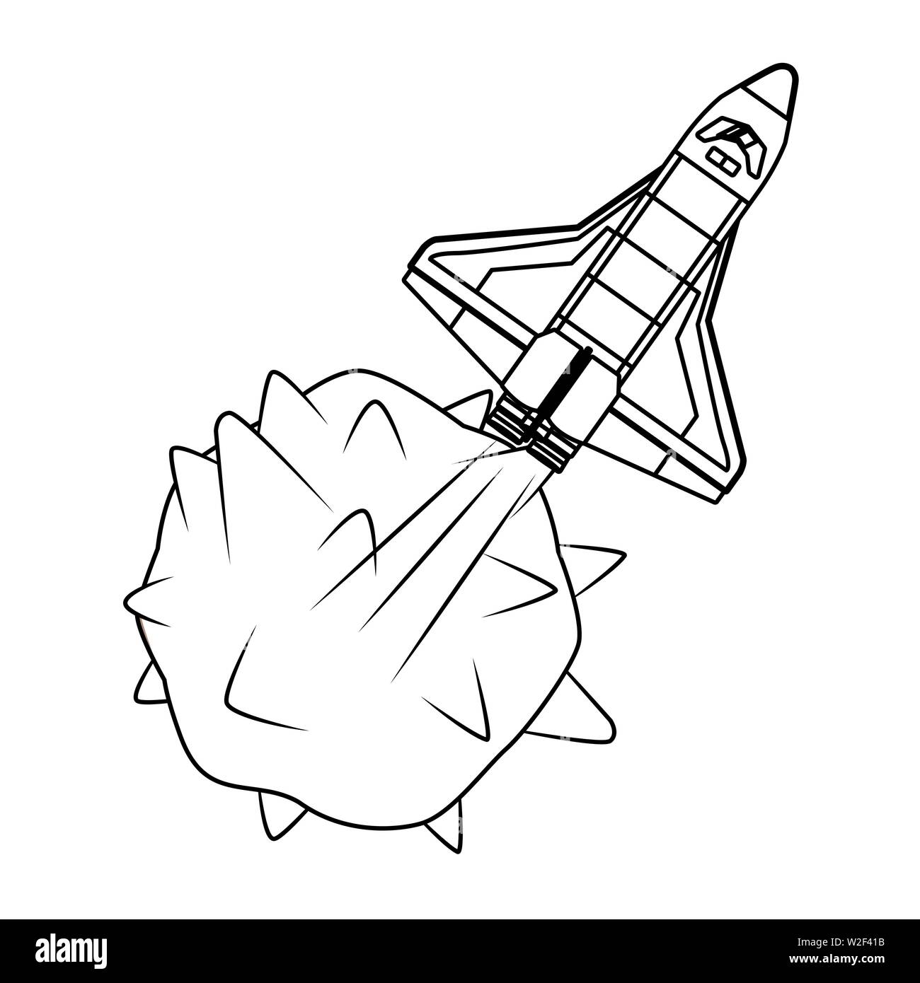 space exploration and planets cartoon Stock Vector Image & Art - Alamy