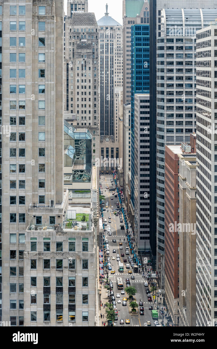 Aerial view of buildings in downtown Chicago Stock Photo - Alamy