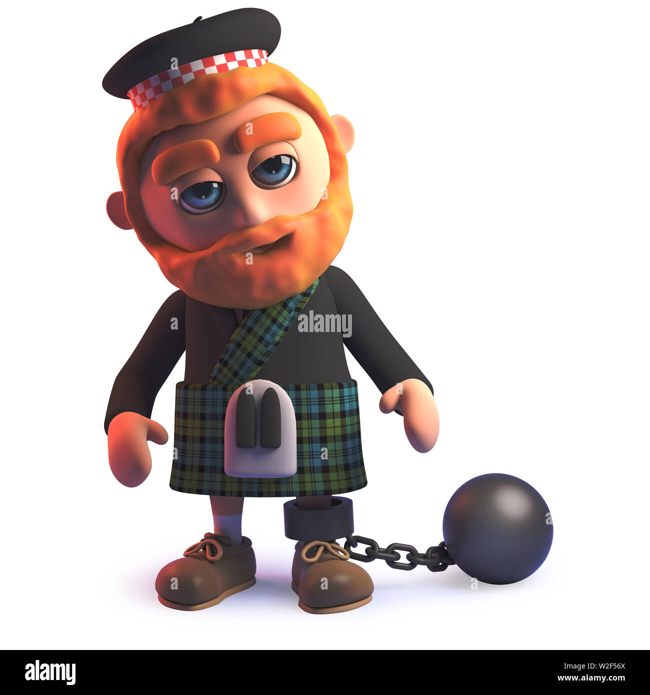 Scotsman wearing kilt hi-res stock photography and images - Alamy