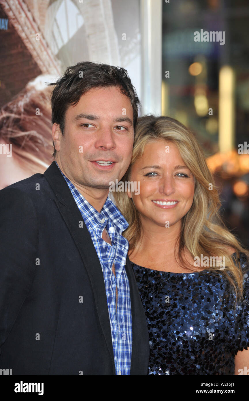 LOS ANGELES, CA. August 23, 2010: Jimy Fallon & wife Nancy Juvonen at ...