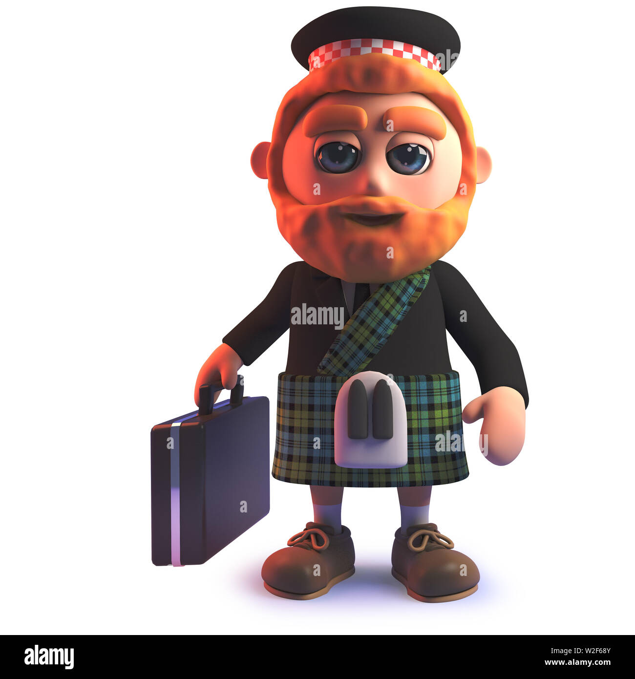Scotsman wearing a kilt Cut Out Stock Images & Pictures - Alamy