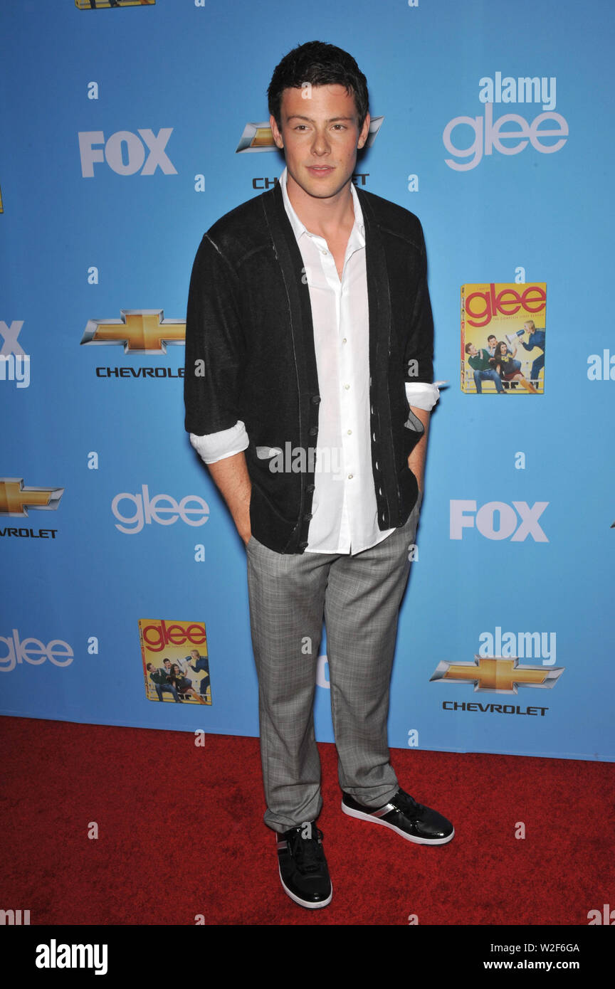 LOS ANGELES, CA. September 07, 2010: "Glee" star Cory Monteith at the ...