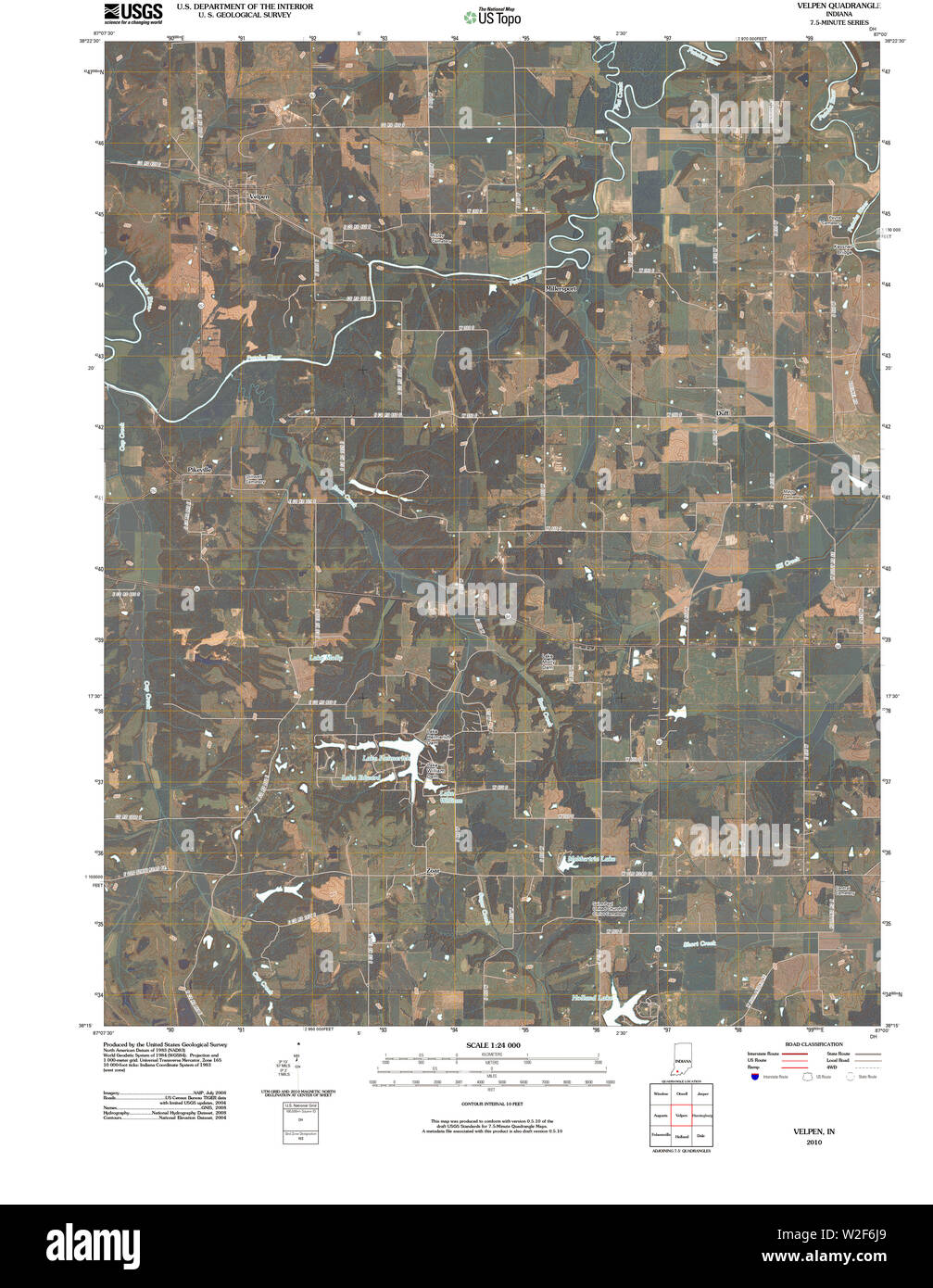 Indiana historical map Cut Out Stock Images & Pictures - Alamy