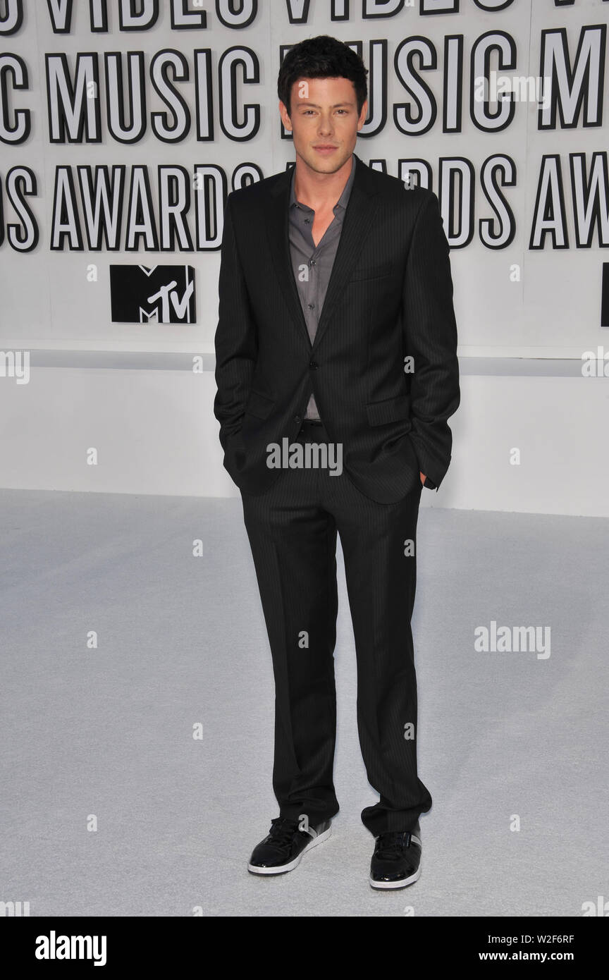 LOS ANGELES, CA. September 13, 2010: Cory Monteith at the 2010 MTV ...