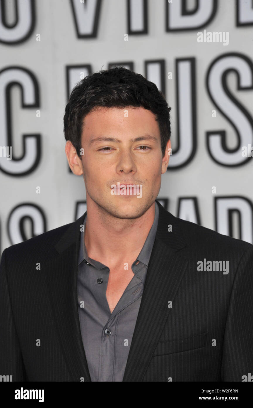 LOS ANGELES, CA. September 13, 2010: Cory Monteith at the 2010 MTV ...