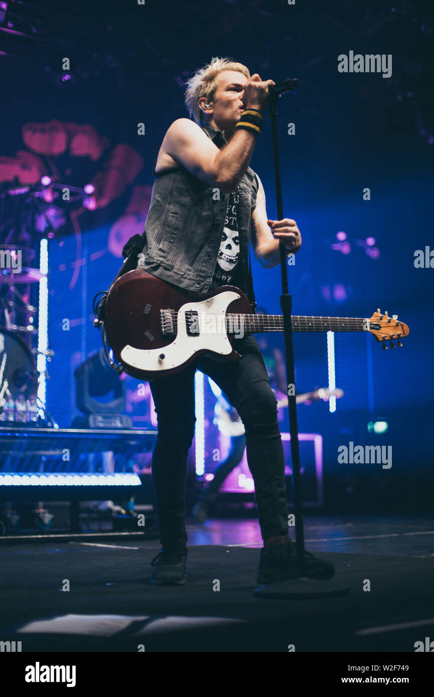 Sum 41 live at O2 Victoria warehouse June 2019 Stock Photo - Alamy