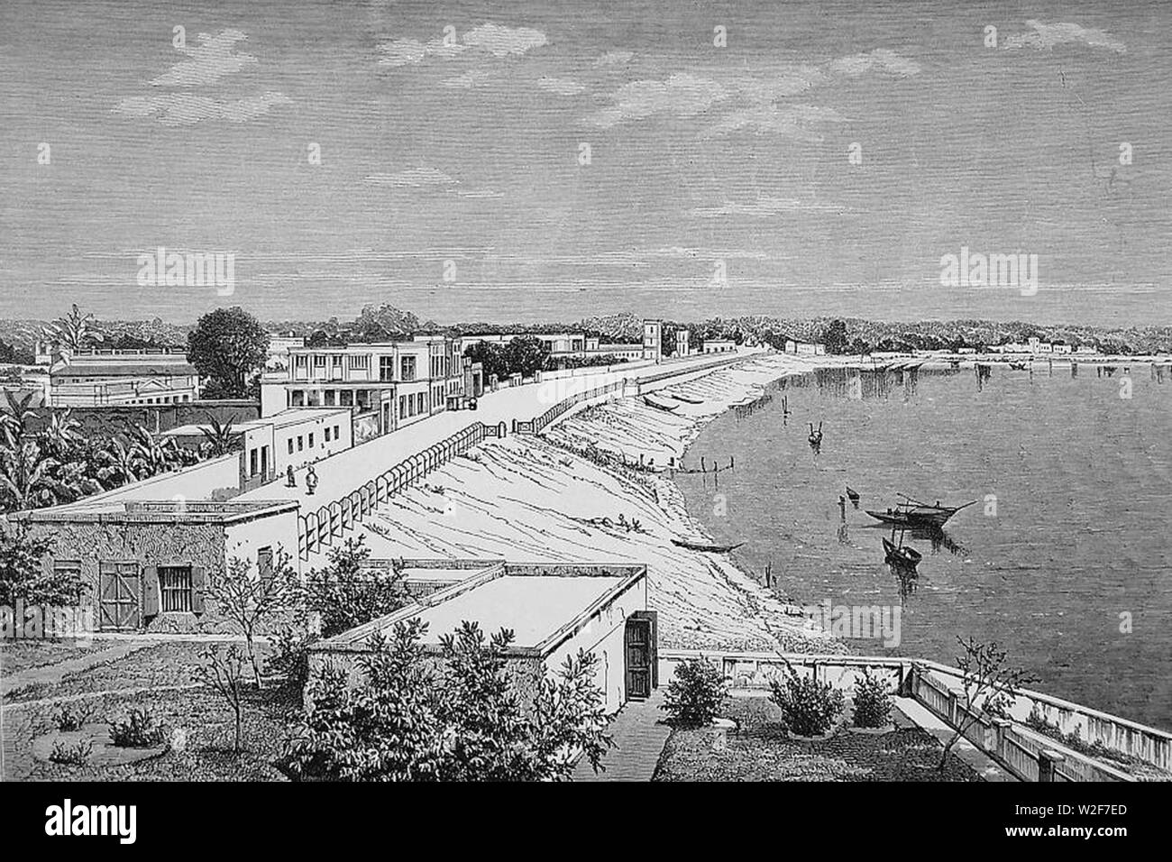 Chandernagore, in 1878 Stock Photo - Alamy