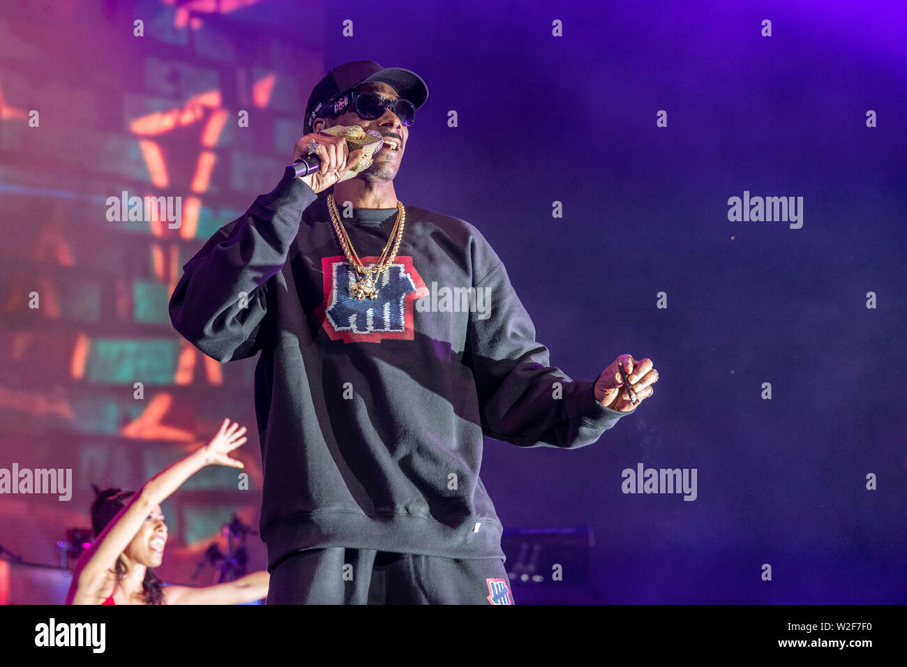 July 7, 2019 - Milwaukee, Wisconsin, U.S - Rapper SNOOP DOGG (CALVIN ...