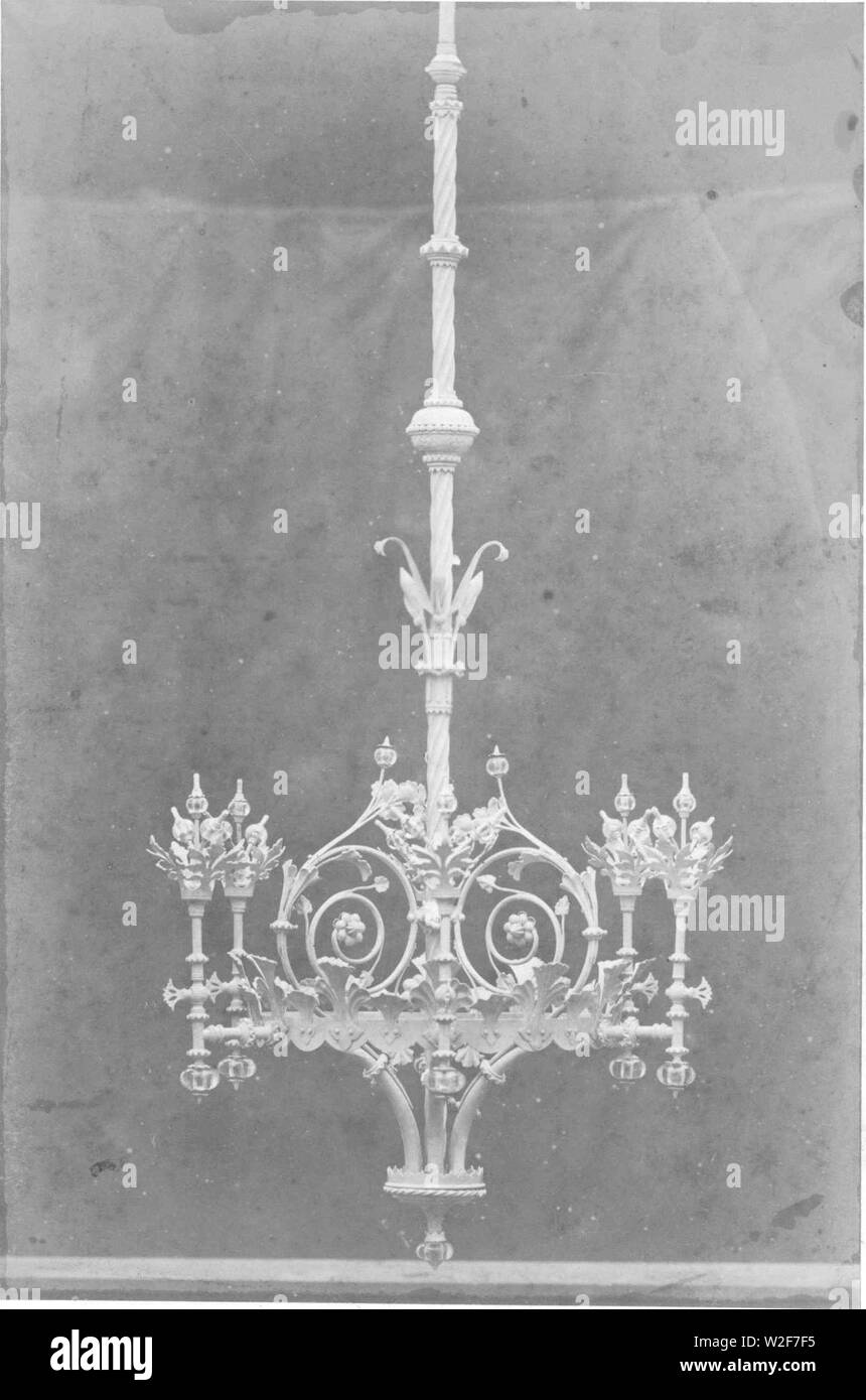 Historic chandelier Black and White Stock Photos & Images - Alamy