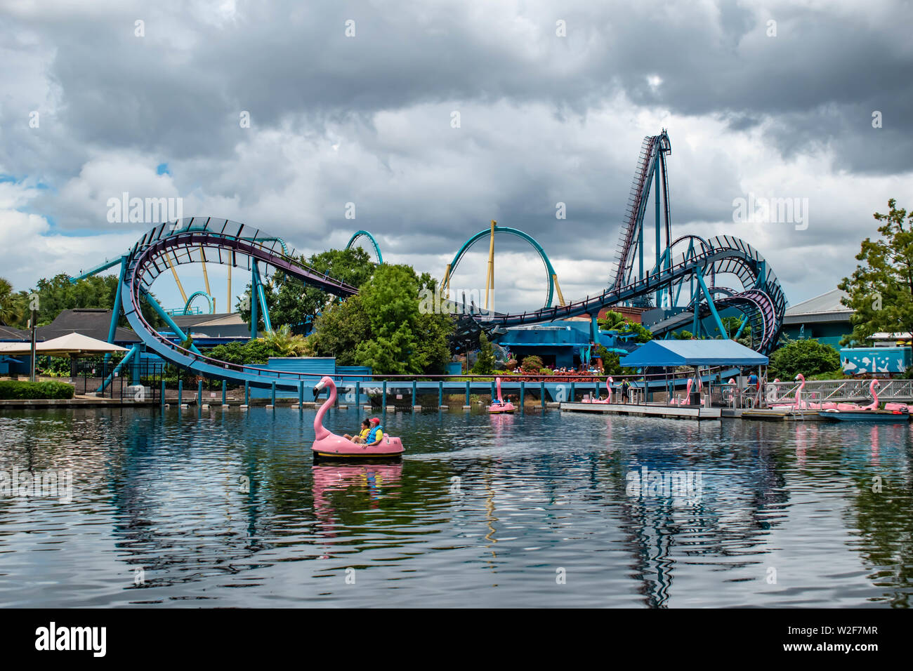 Orca underwater with boat hi-res stock photography and images - Alamy