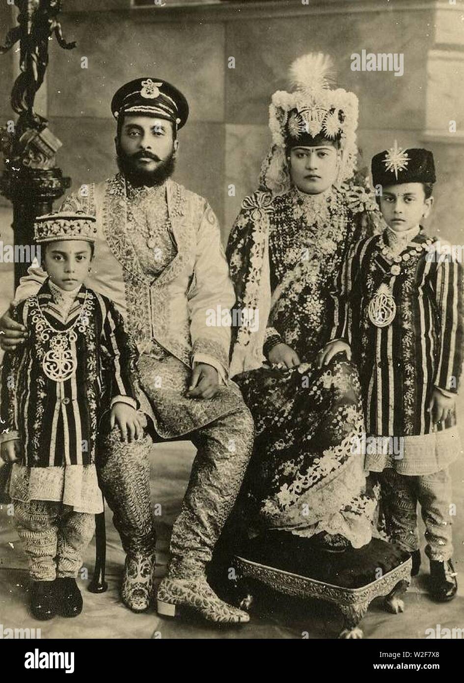 Chandra Shamsher family Stock Photo - Alamy