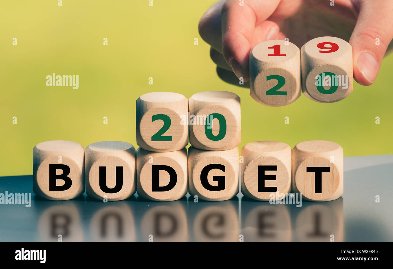 Symbol for the 2020 Budget Stock Photo - Alamy