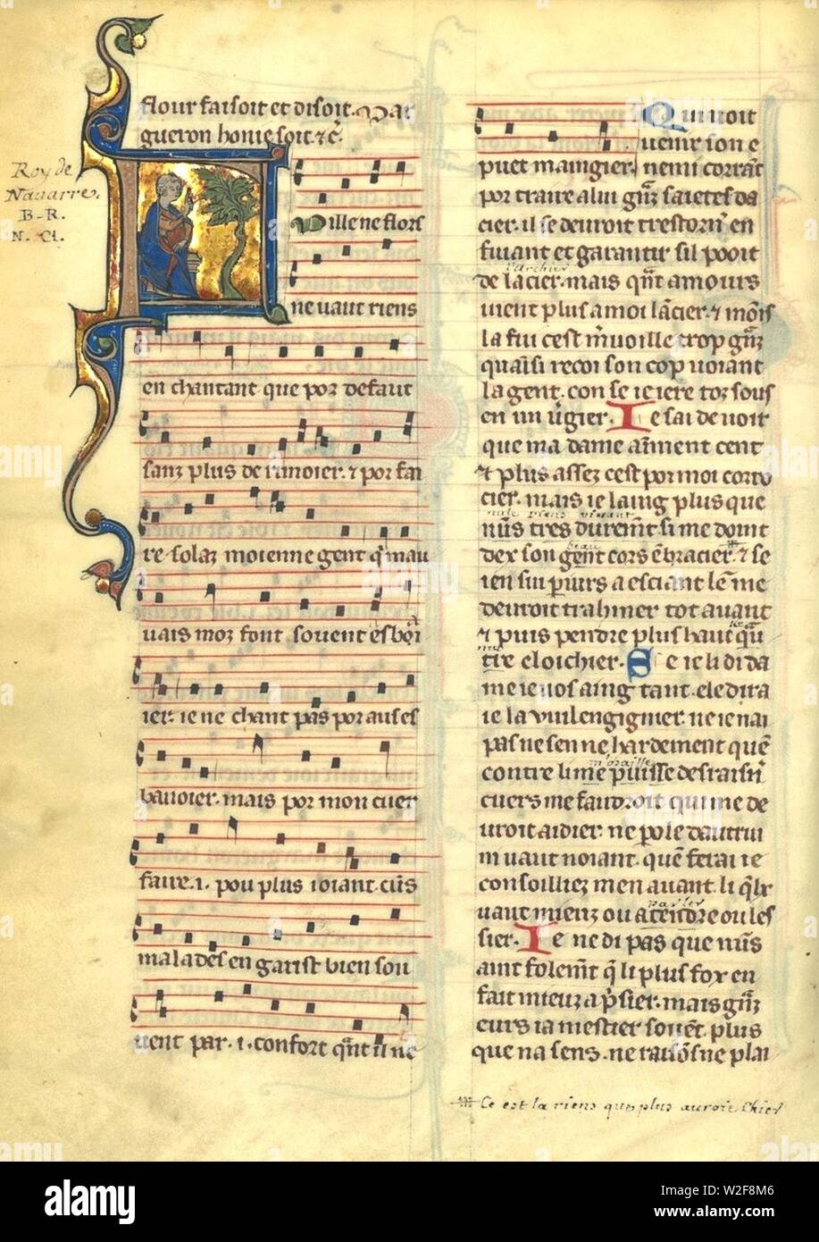 Chansonnier dit Chansonnier Cangé-53 Stock Photo - Alamy