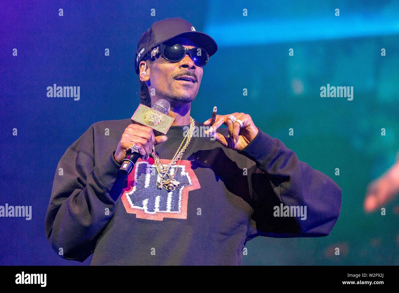 July 7, 2019 - Milwaukee, Wisconsin, U.S - Rapper SNOOP DOGG (CALVIN ...