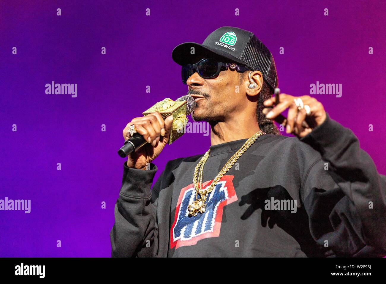 July 7, 2019 - Milwaukee, Wisconsin, U.S - Rapper SNOOP DOGG (CALVIN ...