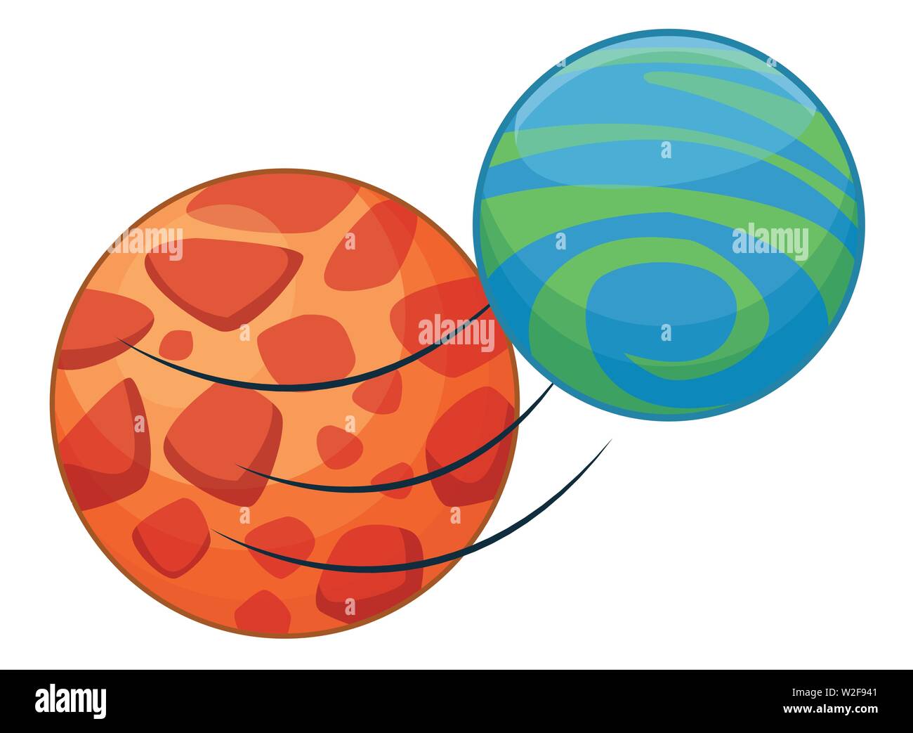 space exploration and planets cartoon Stock Vector Image & Art - Alamy