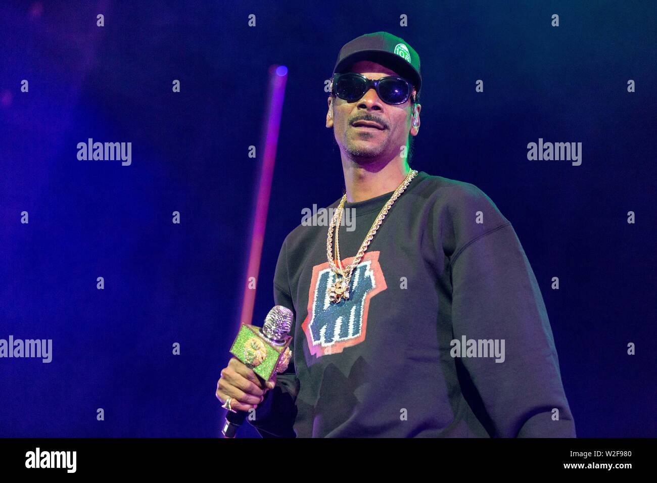July 7, 2019 - Milwaukee, Wisconsin, U.S - Rapper SNOOP DOGG (CALVIN ...