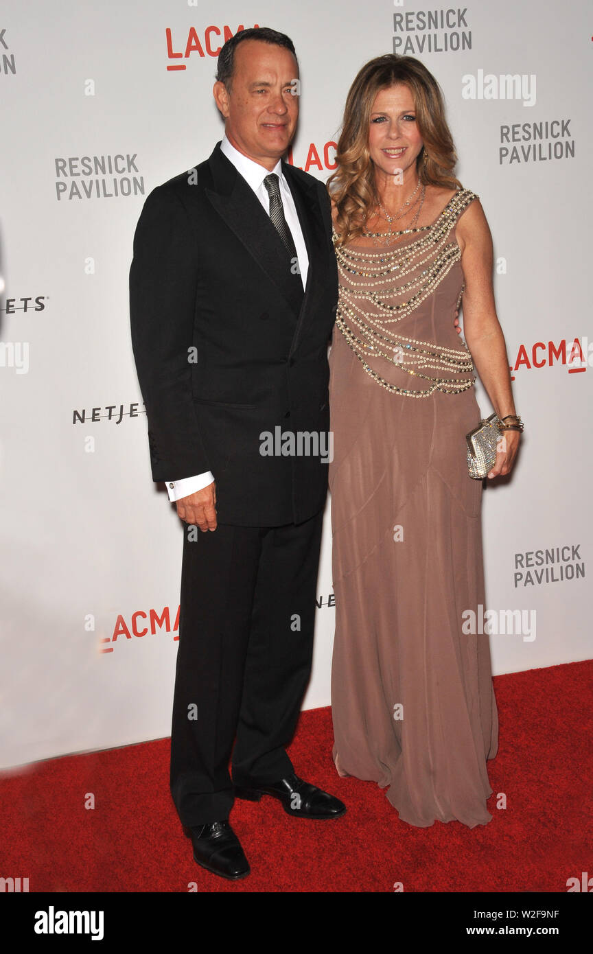 LOS ANGELES, CA. September 25, 2010: Tom Hanks & Rita Wilson at a benefit gala at the Los ...