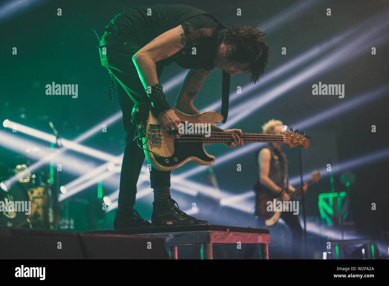 Sum 41 live at O2 Victoria warehouse June 2019 Stock Photo - Alamy