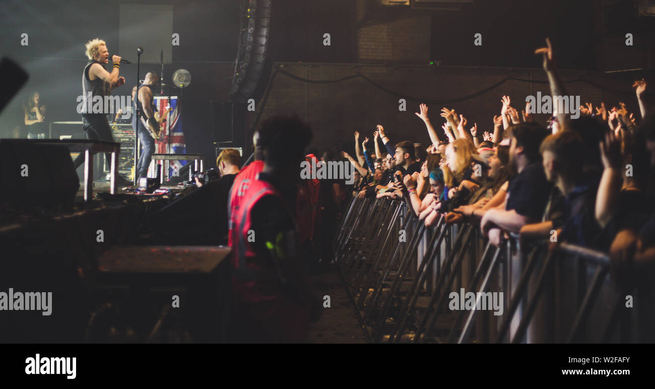 Sum 41 live at O2 Victoria warehouse June 2019 Stock Photo - Alamy