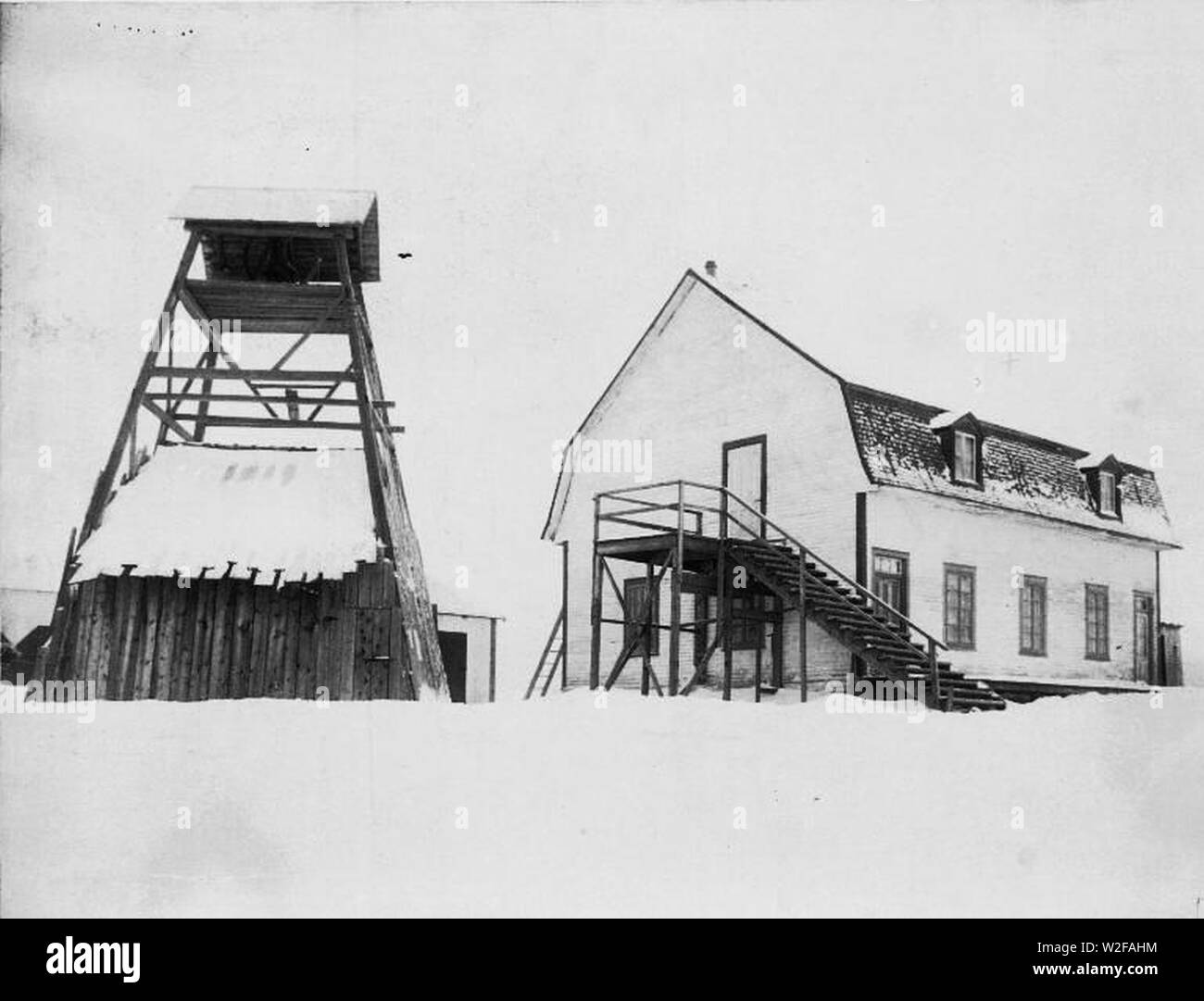 Chapelle Saint-Emile - Wexford - Quebec - vers 1890 Stock Photo - Alamy