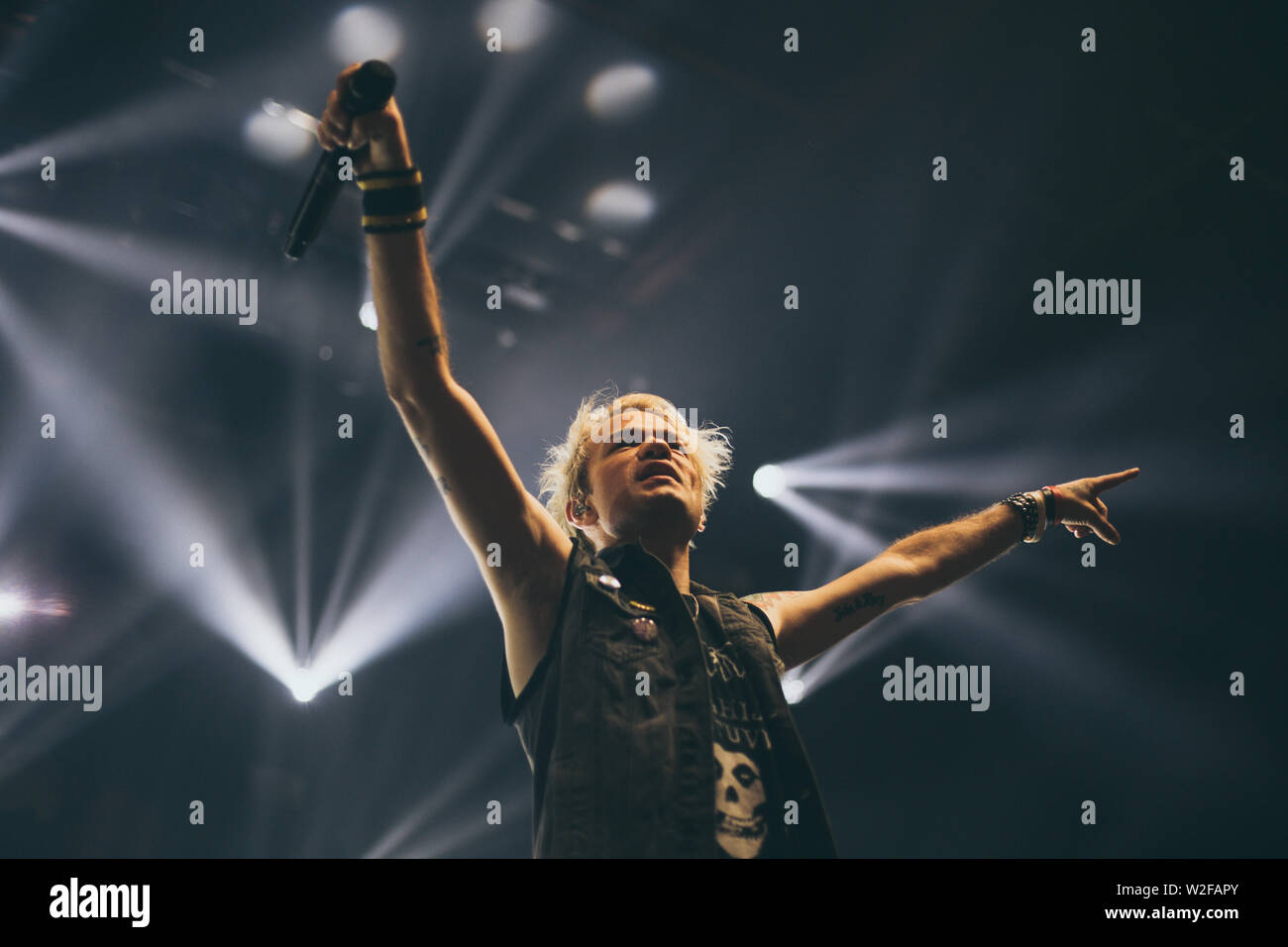 Sum 41 live at O2 Victoria warehouse June 2019 Stock Photo - Alamy
