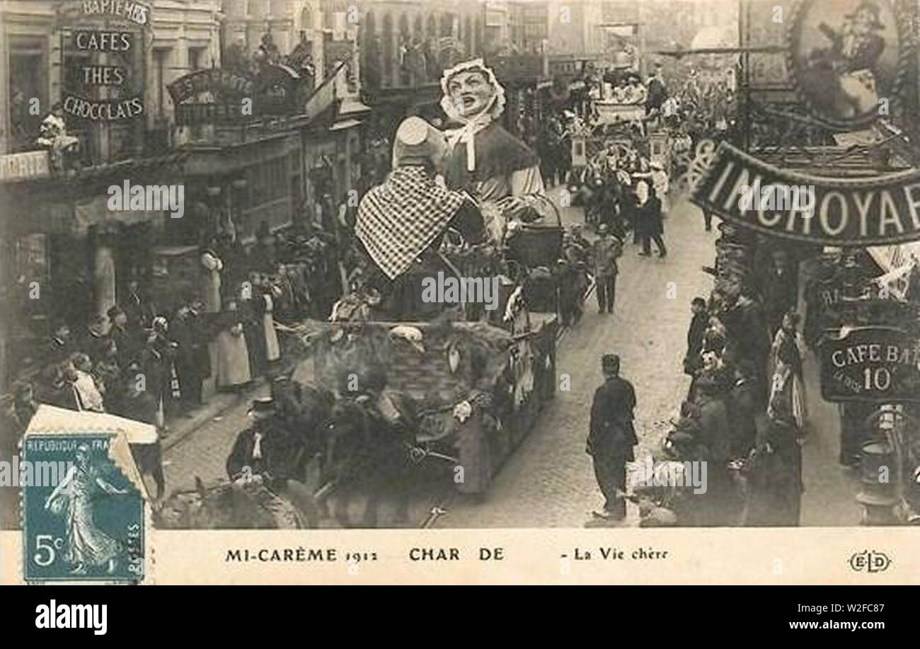 Char de la Vie chère 1912 Stock Photo - Alamy