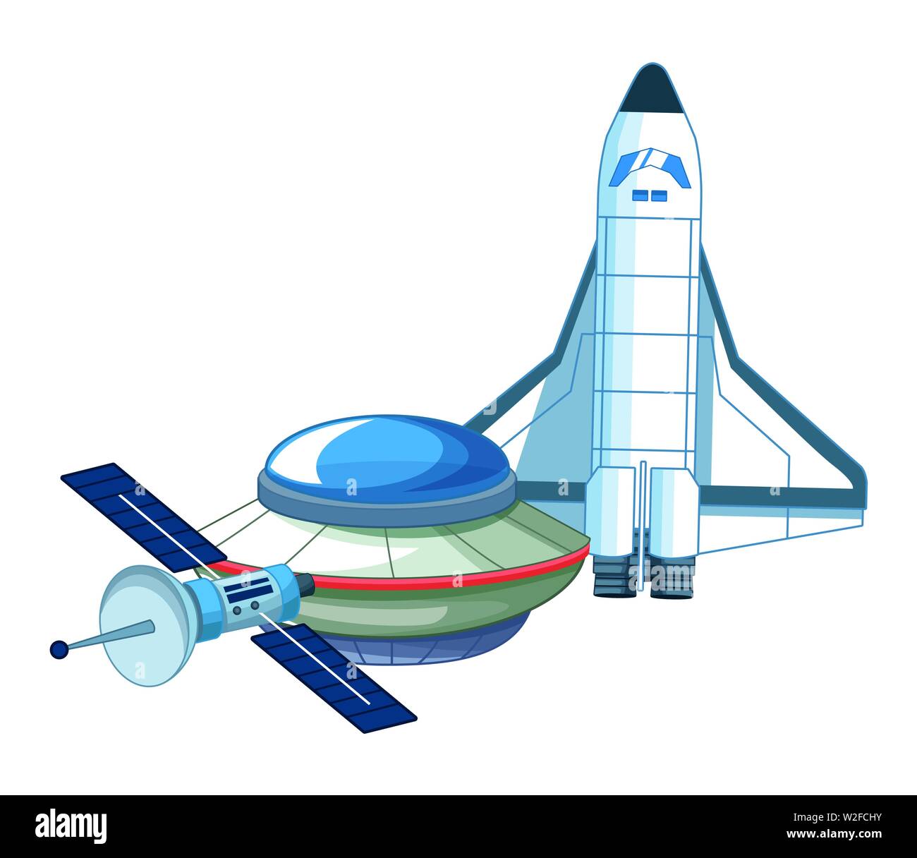 space exploration and planets cartoon Stock Vector Image & Art - Alamy