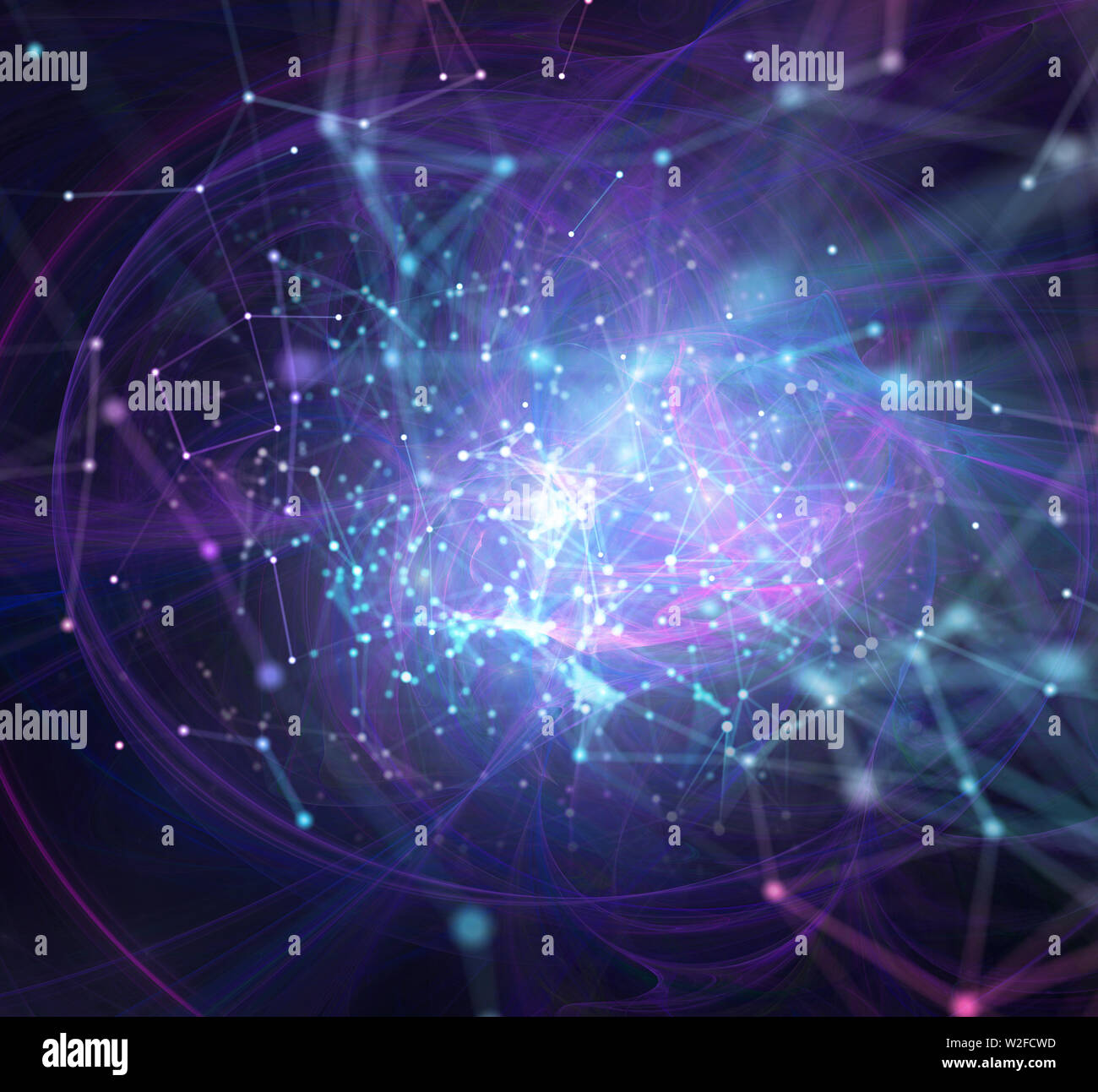 Abstract internet connection network background with motion effects ...