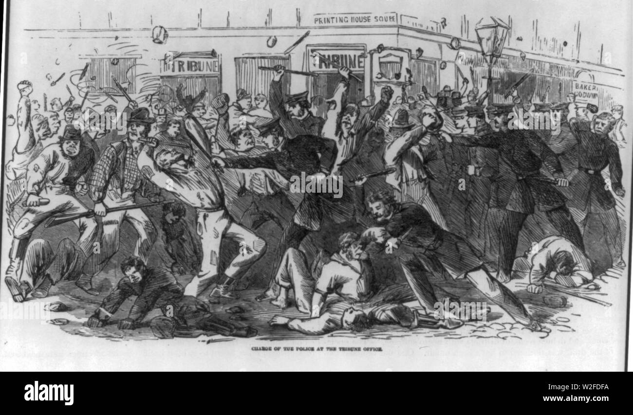 Police charge Black and White Stock Photos & Images - Alamy