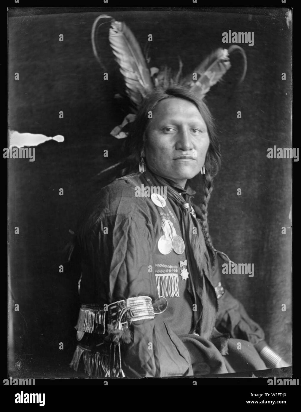 Charging Thunder, a Sioux Indian from Buffalo Bill's Wild West Show ...