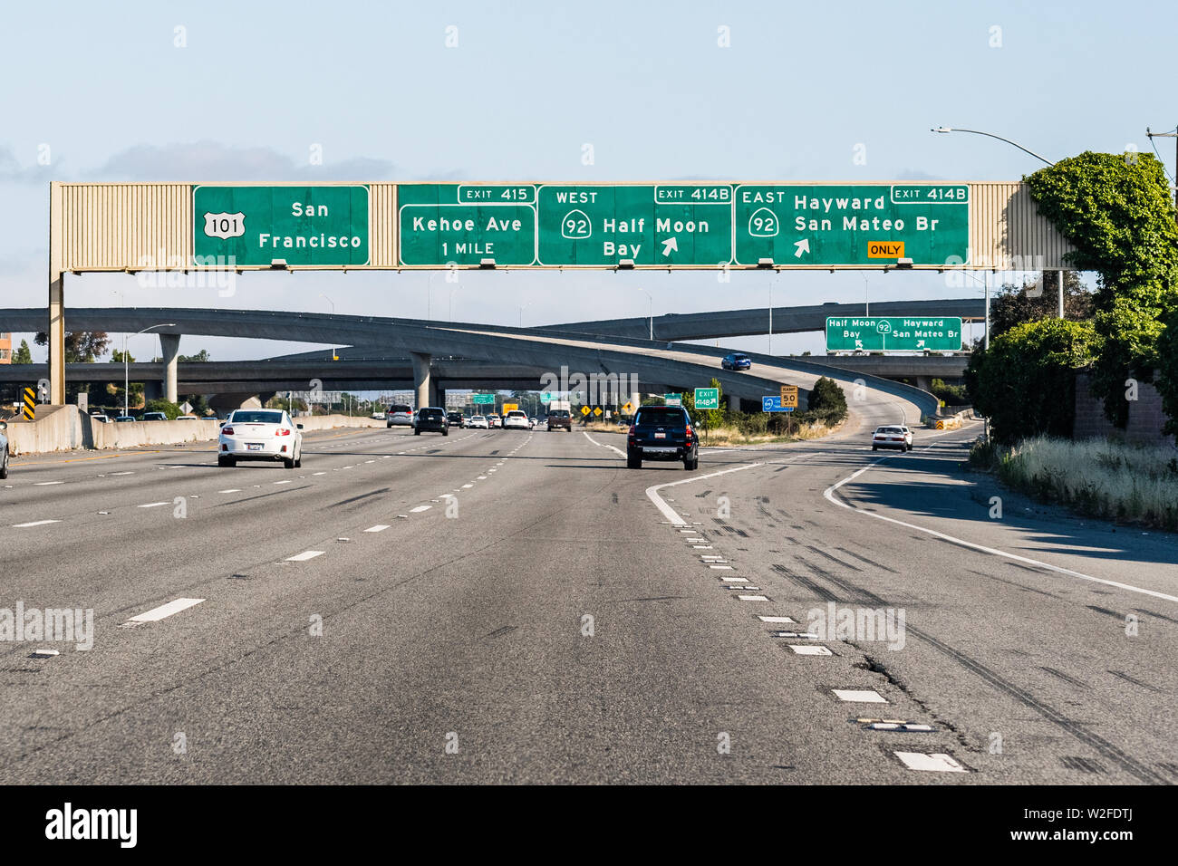 Freeway signs san francisco california hi-res stock photography and ...