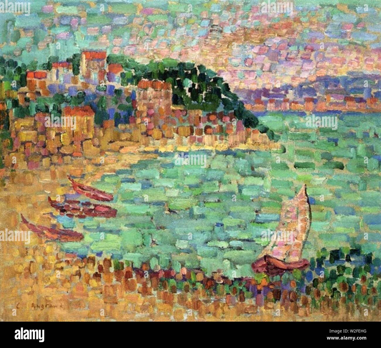 Charles Angrand Le Petit Port Stock Photo - Alamy