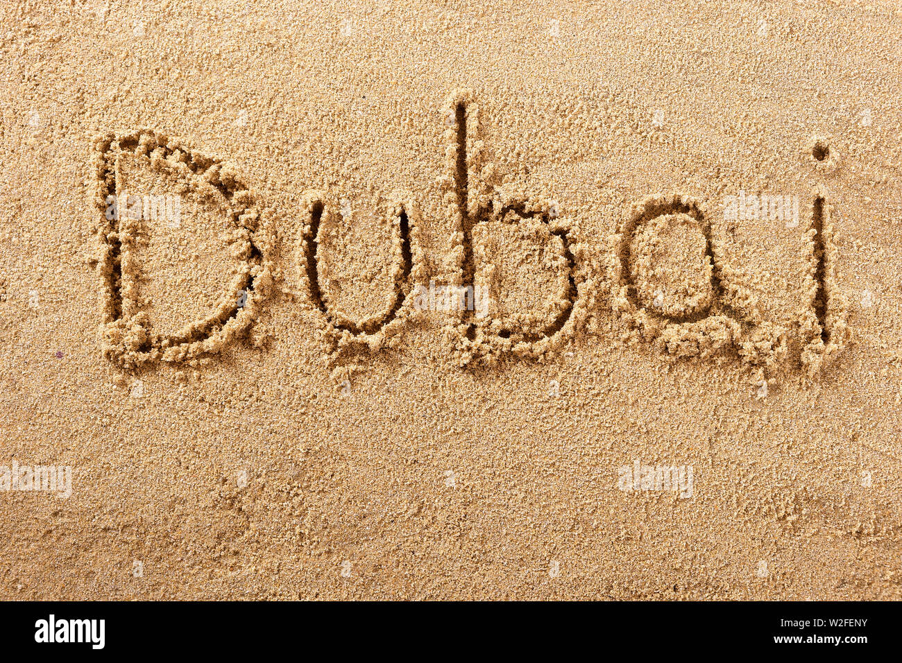 The beach dubai sign hi-res stock photography and images - Alamy
