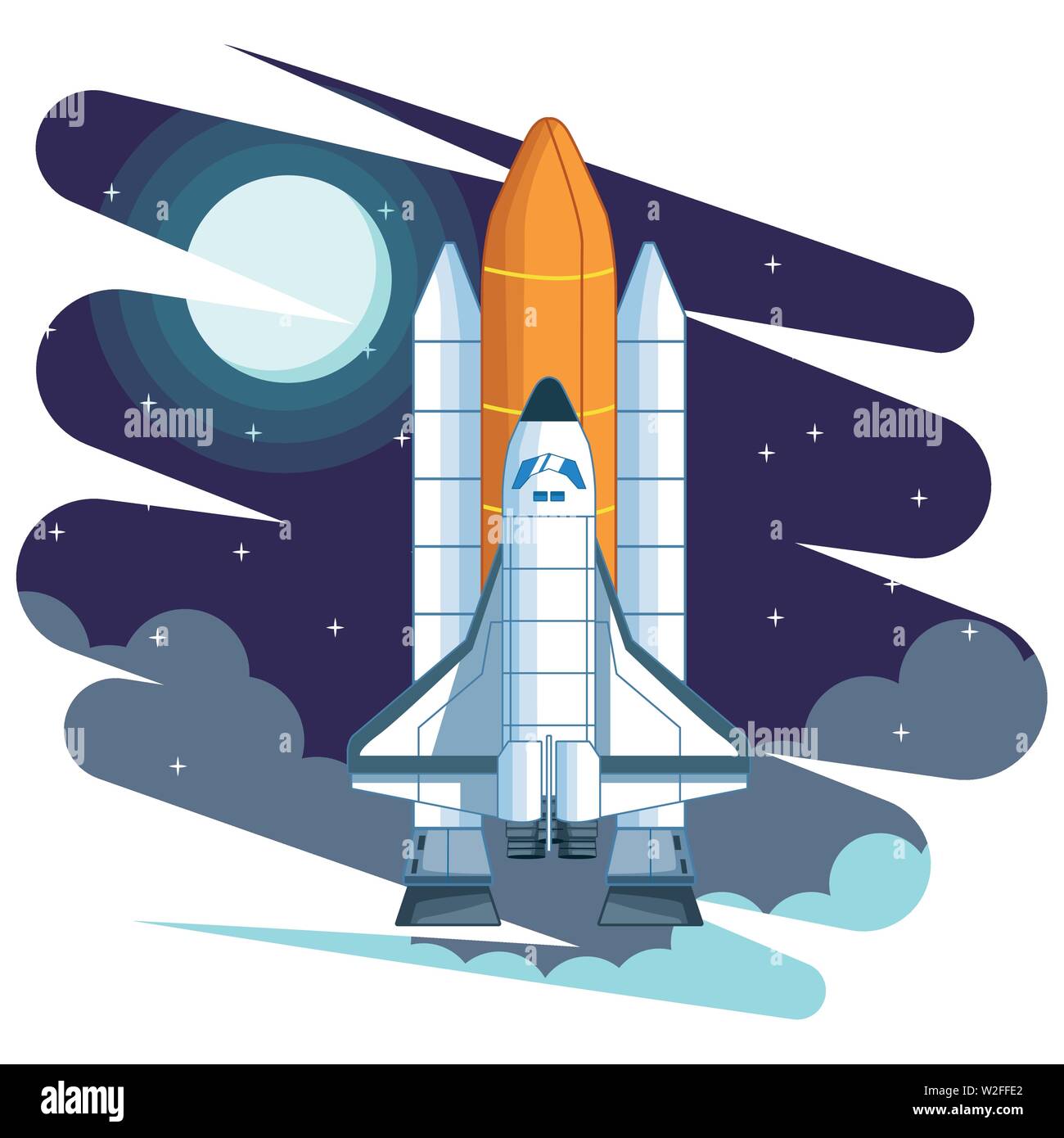 space exploration and planets cartoon Stock Vector Image & Art - Alamy