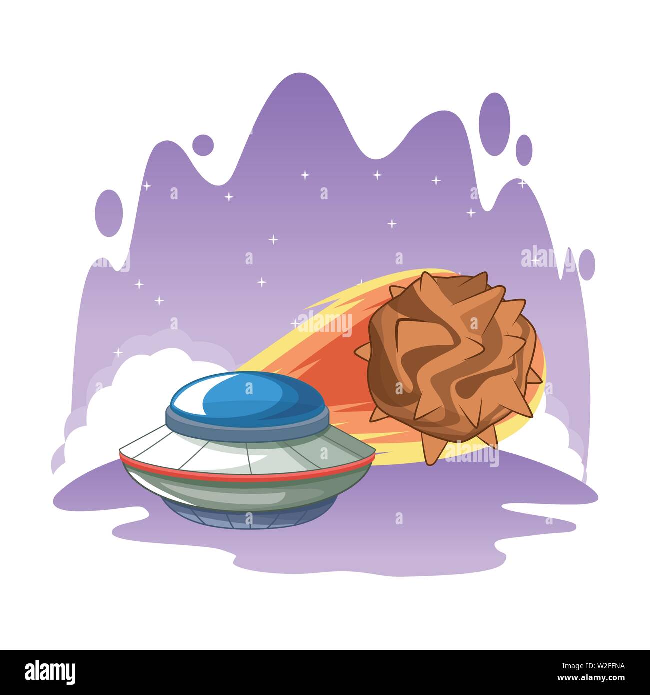 space exploration and planets cartoon Stock Vector Image & Art - Alamy