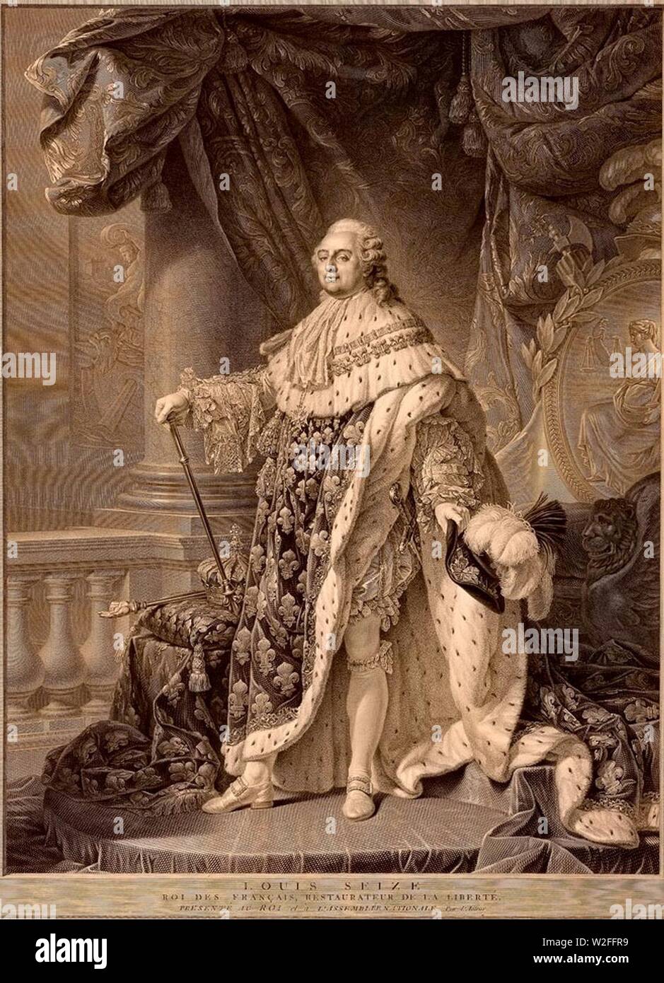 Charles Clément Bervic - Callet - Louis XVI Stock Photo - Alamy