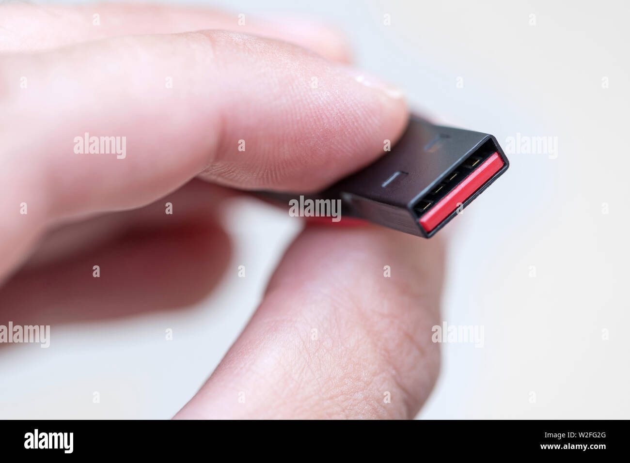 USB stick in human hand Stock Photo - Alamy
