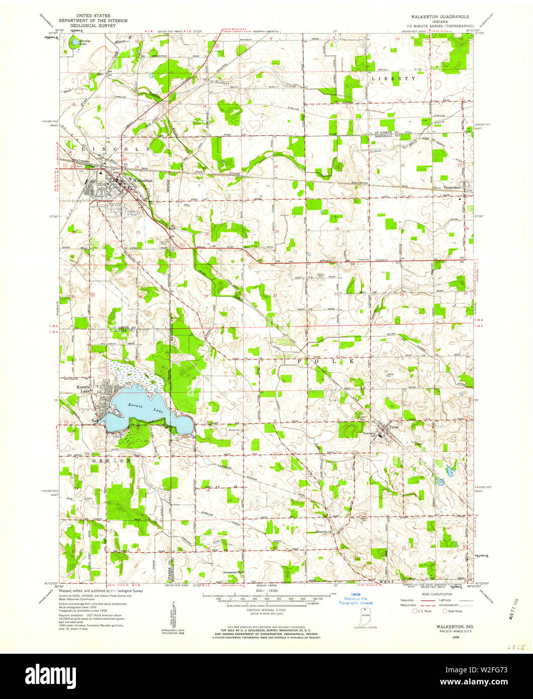 Map of walkerton hi-res stock photography and images - Alamy