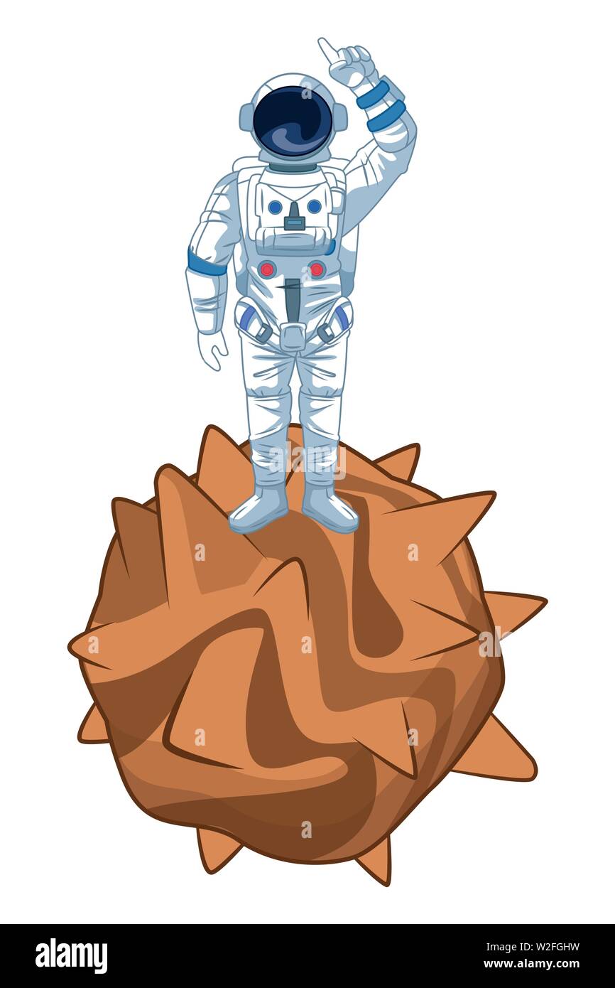 Astronaut space exploration cartoons isolated Stock Vector Image & Art ...