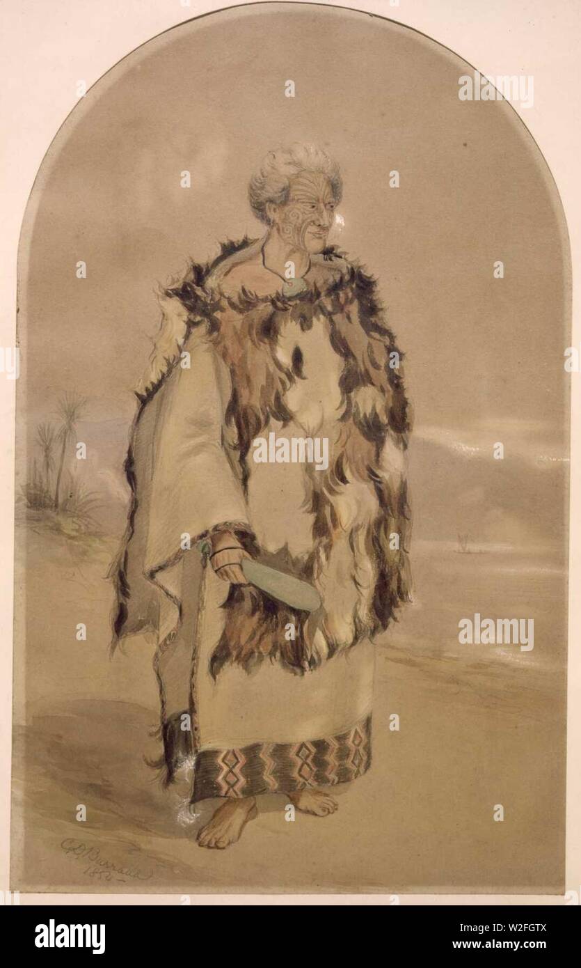 Charles Decimus Barraud, Portrait of Te Rangihaeata, 1854, Reference ...