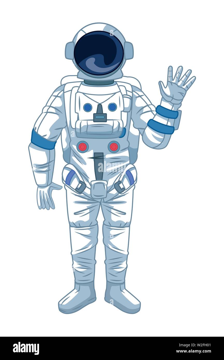 Astronaut space exploration cartoons isolated Stock Vector Image & Art ...