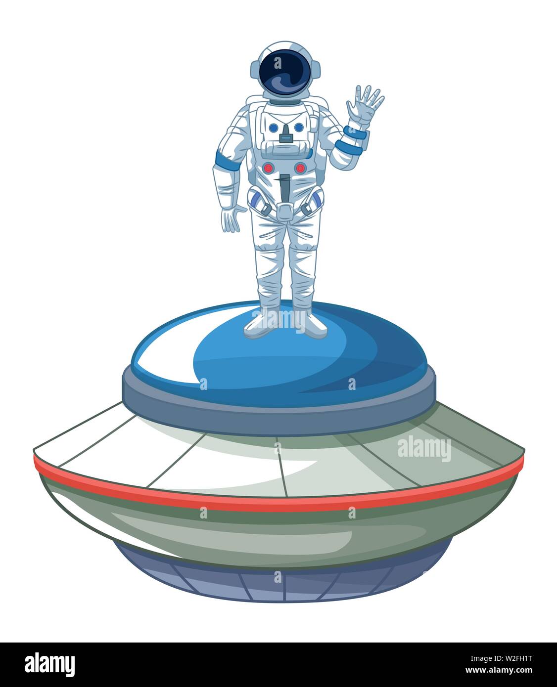 Astronaut space exploration cartoons isolated Stock Vector Image & Art ...