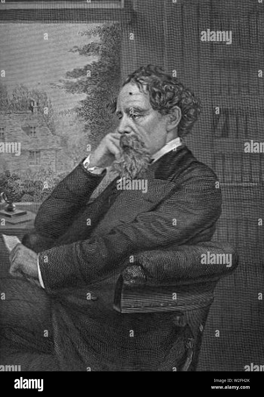 Charles dickens picture Black and White Stock Photos & Images - Alamy