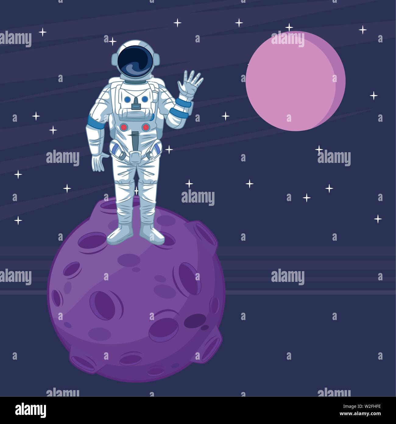 Astronaut in space exploration cartoons Stock Vector Image & Art - Alamy
