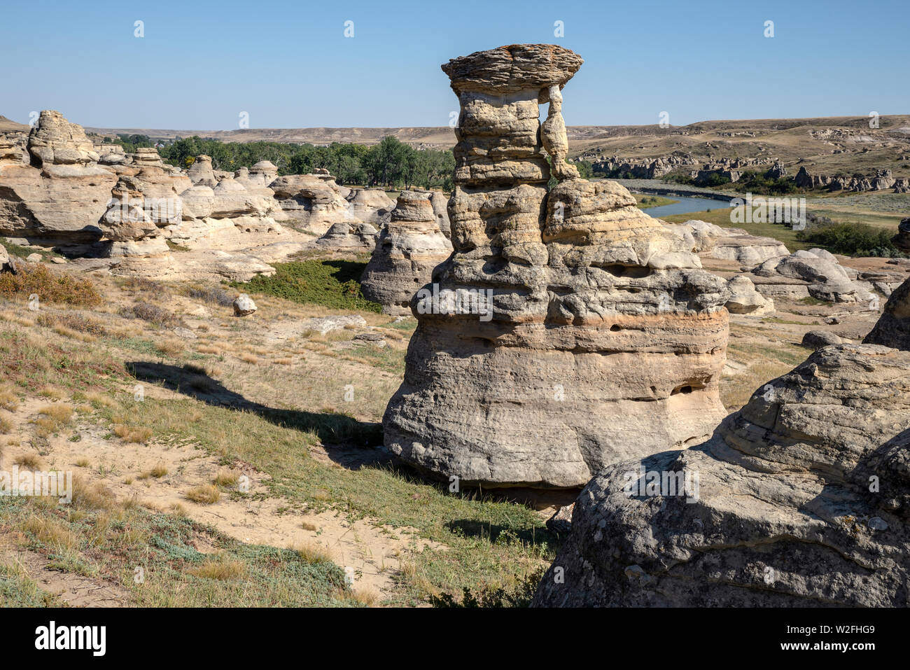 Writing on Stone Provincial Park in Alberta, Canada Stock Photo - Alamy