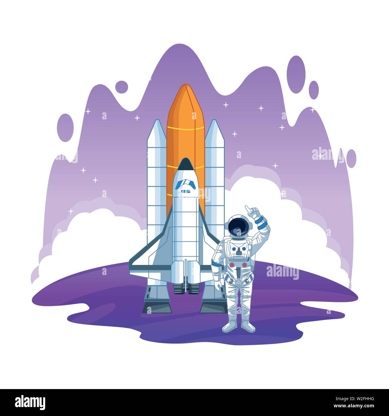 Astronaut in space exploration cartoons Stock Vector Image & Art - Alamy