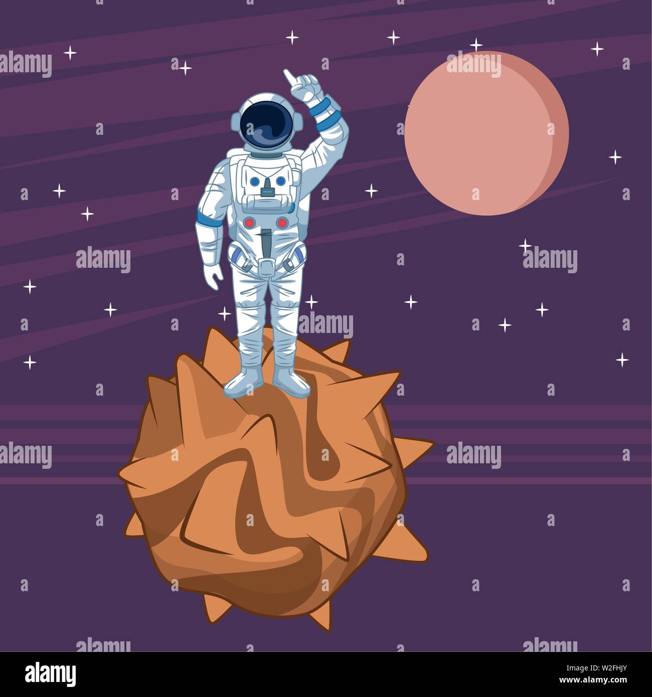 Astronaut in space exploration cartoons Stock Vector Image & Art - Alamy